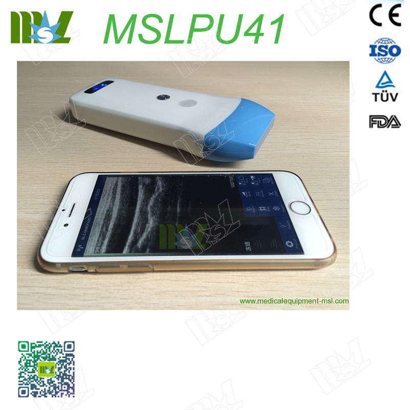Portable wireless USG 128 Element Ultrasound Scan linear Probe MSLPU41